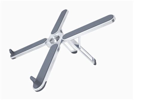 Portable Collapsible Aluminum Laptop Stand With Adjustable Height Fo GizModern