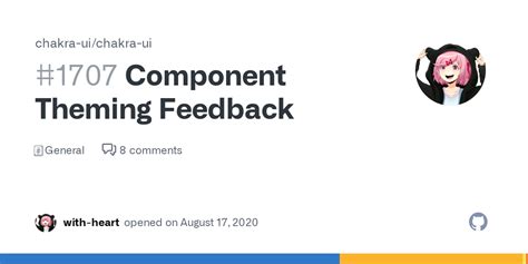 Component Theming Feedback · Chakra Ui Chakra Ui · Discussion 1707 · Github