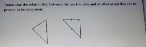Solved Determine The Relationship Between The Two Triangles And