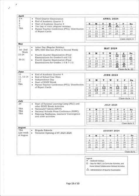 Deped Order 22 Implementing Guidelines On The School Calendar And Activities For The School