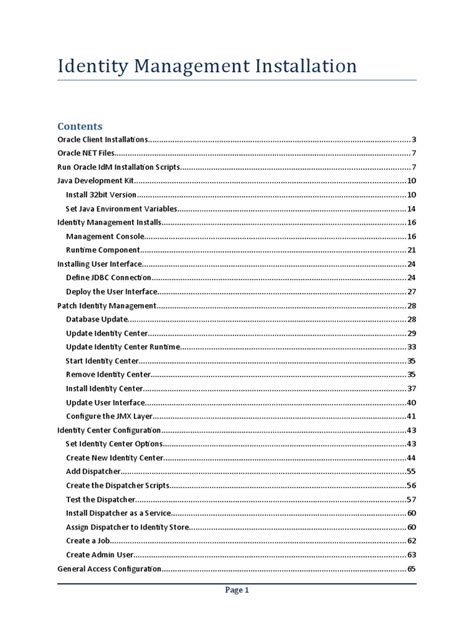 idm installtion pdf databases oracle corporation