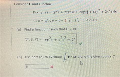Solved Consider F And C Below Chegg