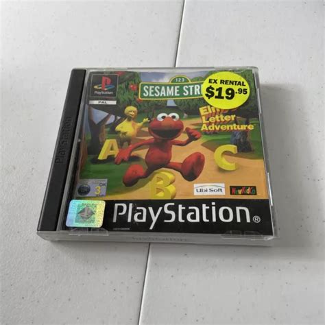 SESAME STREET ELMOS Letter Adventure Ps Sony PlayStation Pal Manual Included PicClick AU
