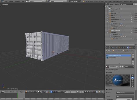 컨테이너 D 모델 blend obj stl max fbx dae Free D