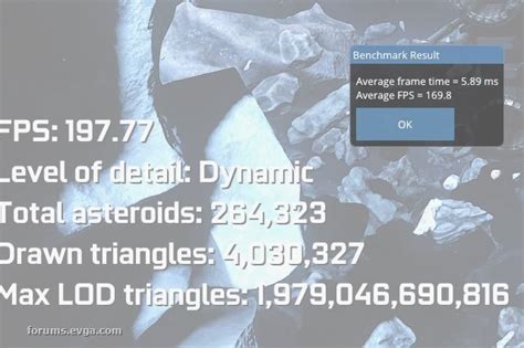 Turing Mesh Shaders Nvidia Asteroids Demo Benchmark Scores Evga Forums