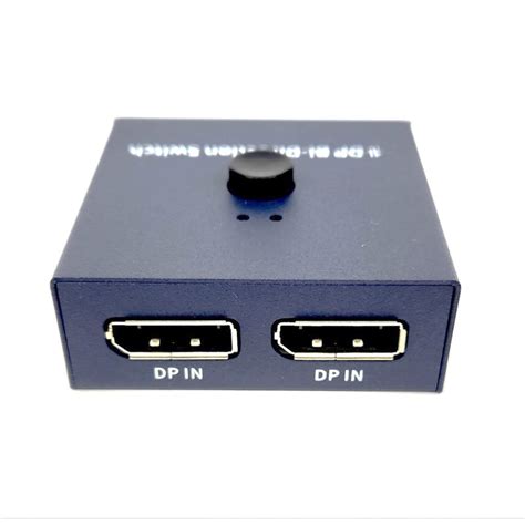 2 port display port 4k 60hz bi directional switch displayport switch