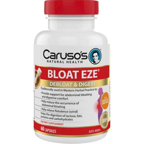 Buy Carusos Bloat Eze 60 Capsules Online At Chemist Warehouse®