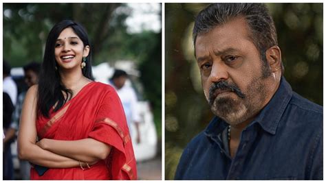 actor suresh gopi recalls a funny incident with nyla usha during paappan film shoot - Malayalam ...