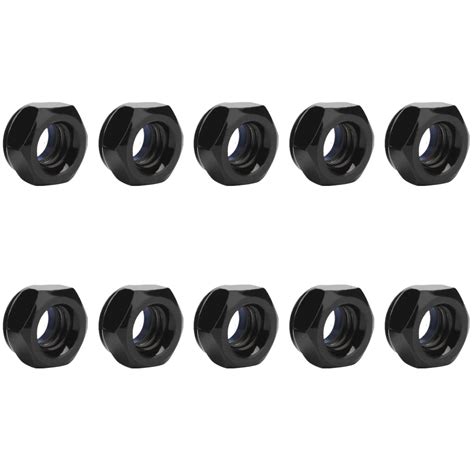 10 Pcs M12 Lock Nuts Stainless Steel Hexagon Nuts Threaded Insert