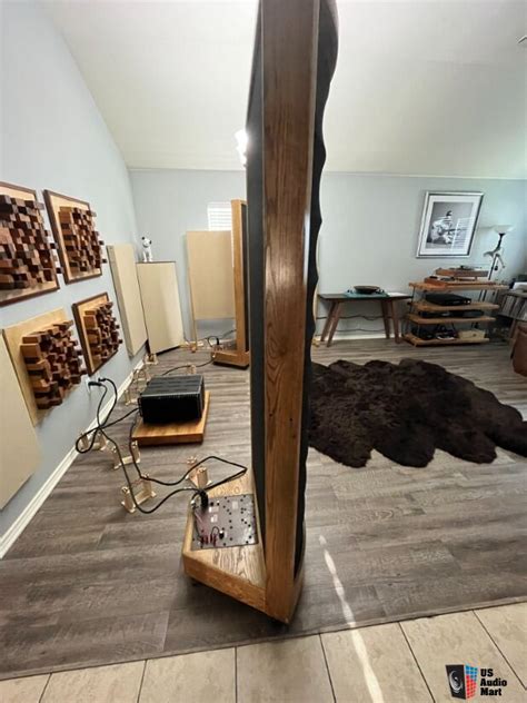 Sound Lab A3 Electrostatic Speakers Solid Oak Photo 4484534 Us Audio Mart