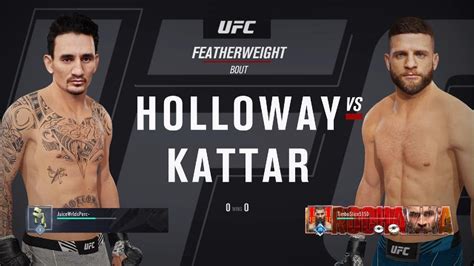 Ufc 4 Max Holloway Vs Calvin Kattar Youtube