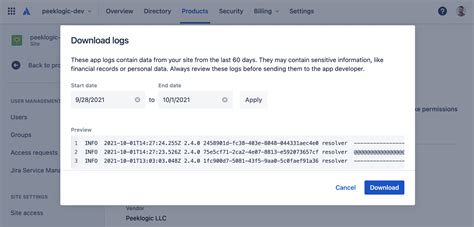 How To Download Logs From Peeklogic Salesforce Connector Peeklogic Jira Connector