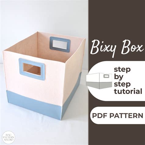 Storage Box Sewing Pattern Square Storage Basket Pattern Couture