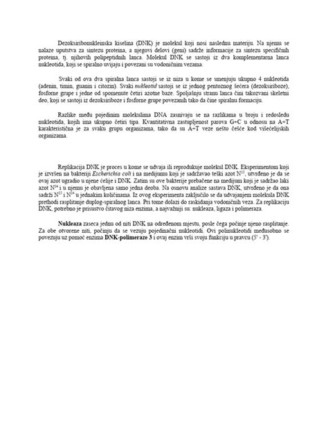 Dezoksiribonukleinska Kiselina Pdf