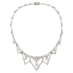 Art Deco Diamond Necklace Vintage Collection Art Deco Diamond