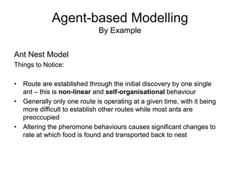 Introduction To Agent Based Modelling Pptx Physics Science