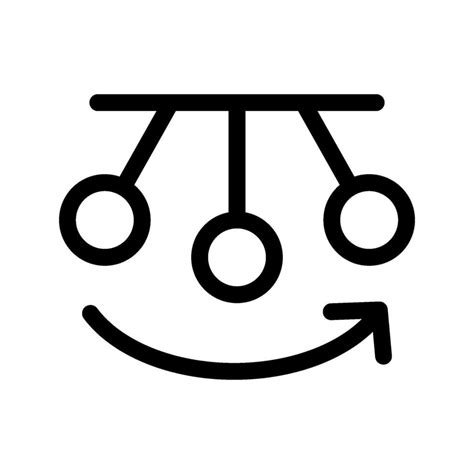Newtons Cradle Icon Symbol Design Illustration 51283899 Vector Art At