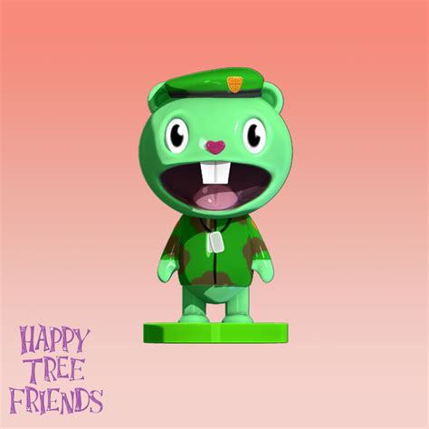 Stl File Happy Tree Friends Flippy 🌳 ・3d Printable Model To Download
