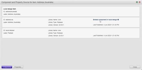 Embedded Component Inheritance