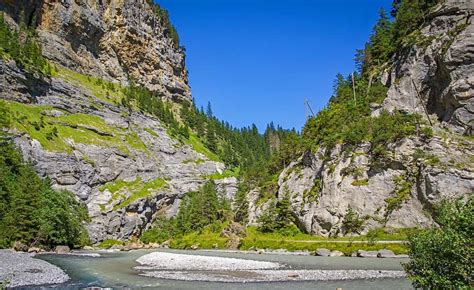 Narrow Passage From The Gastern Valley Switzerland