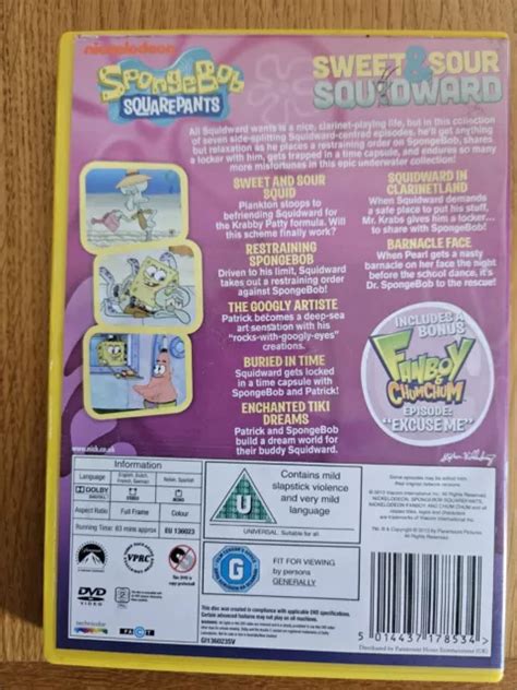 Spongebob Squarepants Sweet And Sour Squidward Dvd 7 Episodes Eur 46 54 Picclick It