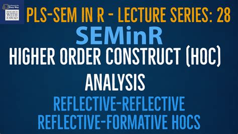 SEMinR Package Higher Order Analysis REF FOR ResearchWithFawad