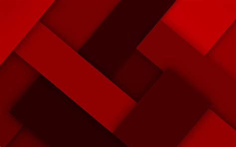 Red Rectangular Material Design Wallpaper Wallpapersok