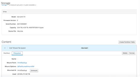backup hdd not showing up in backup options support nethserver