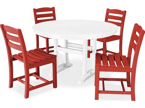 Polywood® La Casa Cafe Recycled Plastic 5 Piece Dining Side Set