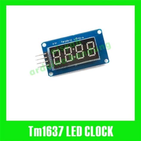 Jual Dijual Tm1637 Display Module For Arduino 7 Segment 036inch Clock Red Terbatas Di Seller