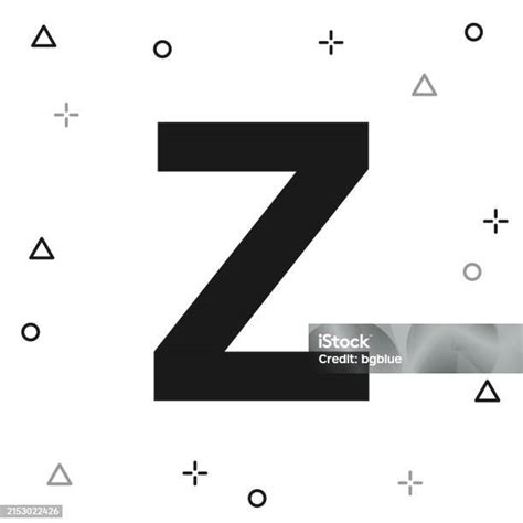문자 Z 흰색 배경에 아이콘 개념에 대한 스톡 벡터 아트 및 기타 이미지 개념 검은색 공란 Istock