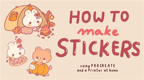 How I Make Stickers Without Cricut Using Procreate And Scissors Only