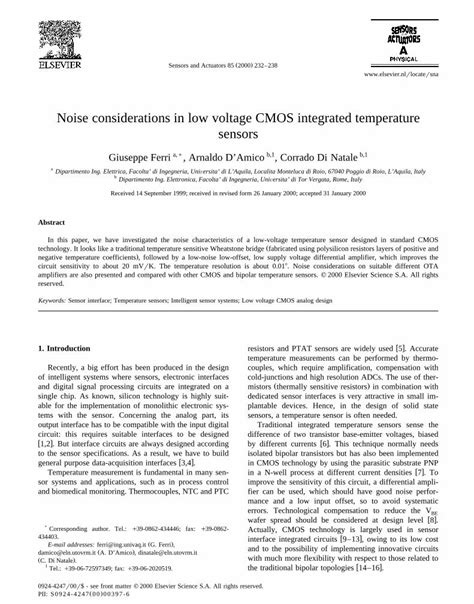 PDF Noise Considerations In Low Voltage CMOS Integrated Temperature Sensors DOKUMEN TIPS