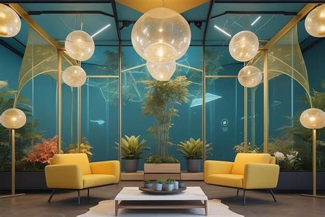Premium Photo Interactive Touchsensitive Glass Walls In An Innovation