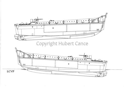 Lcvp Landing Craft Drawing By Hubert Cance