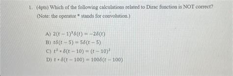Solved 1 4pts Which Of The Following Calculations Related