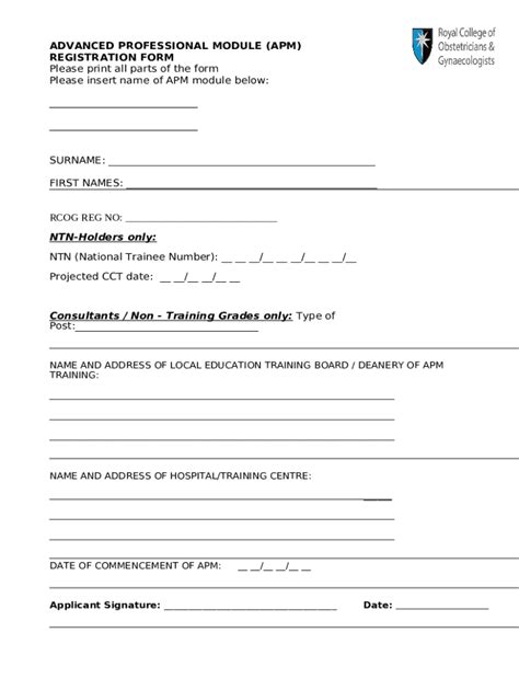How To Register For An APM Doc Template PdfFiller