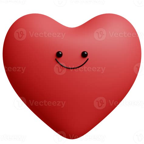 3d Dibujos Animados Corazones Contento Personaje Corazón 3d Hacer
