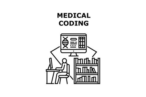 Medical Coding Icon Vector Illustration 1790176