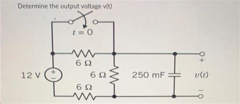 Solved Determine The Output Voltage V T Chegg