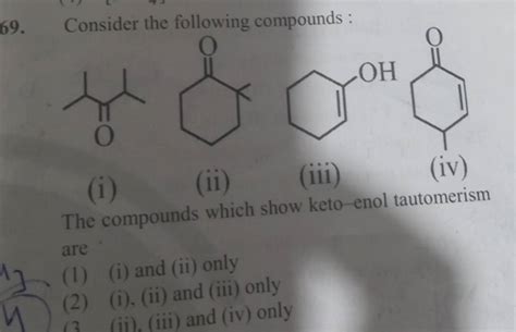 Consider The Following Compounds Cc C C O C C C Cc1 C Ccccc1 O Oc1 Ccc