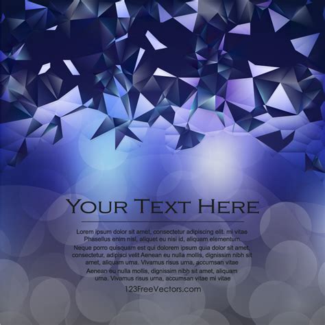 Abstract Navy Blue Polygonal Triangular Background Template