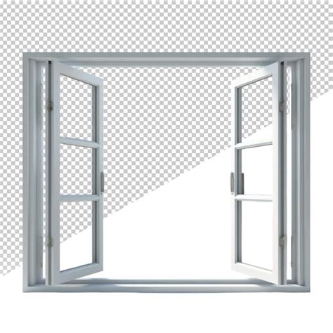 Una Puerta Con Una Ventana Que Tiene La Puerta Abierta Archivo Psd Premium