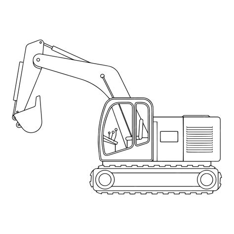 Dibujos De Máquinas De Construcción Para Colorear Para Niños Dibujos De