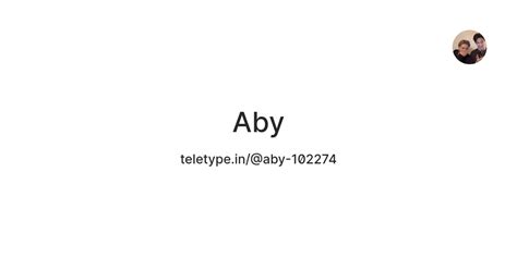 Aby — Teletype