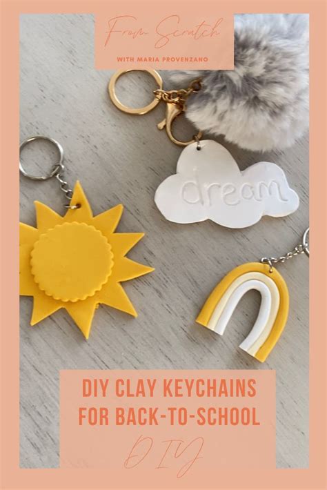 Diy Clay Keychains For Back To School How To Make Keychains Keychain