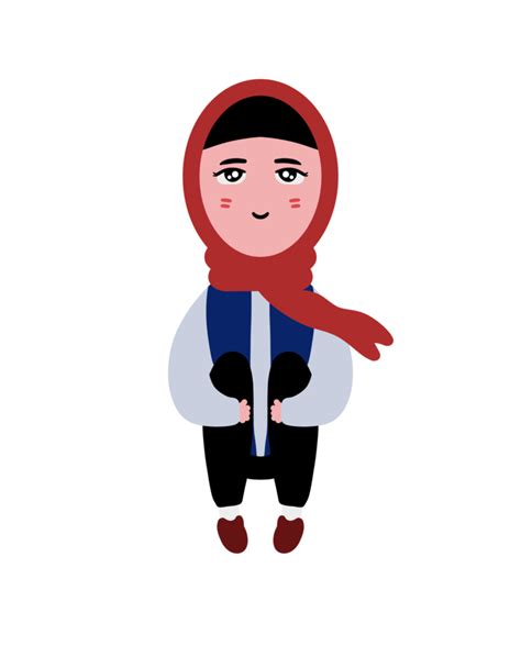 Cute Cartoon Hijab Muslimah Girl 14499964 Png