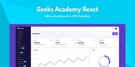 Geeks Academy React Admin Dashboard And Lms Template Made With Reactjs