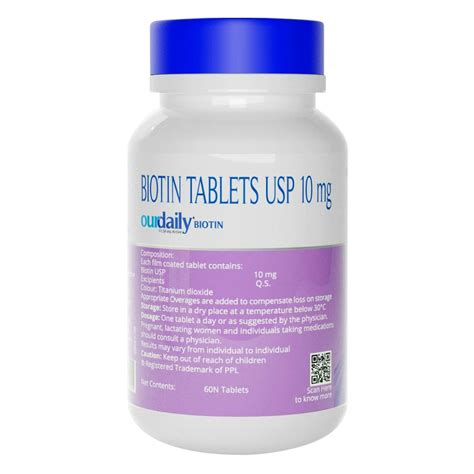 Ourdaily Biotin 10000 Mcg 60 Tablets Price Uses Side Effects