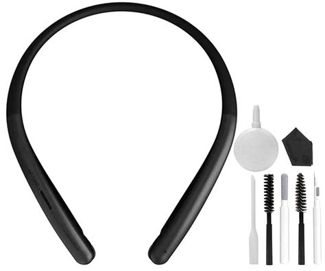 LG Tone Style HBS SL6S Bluetooth Wireless Stereo Neckband Earbuds Tuned By Meridian Audio Black